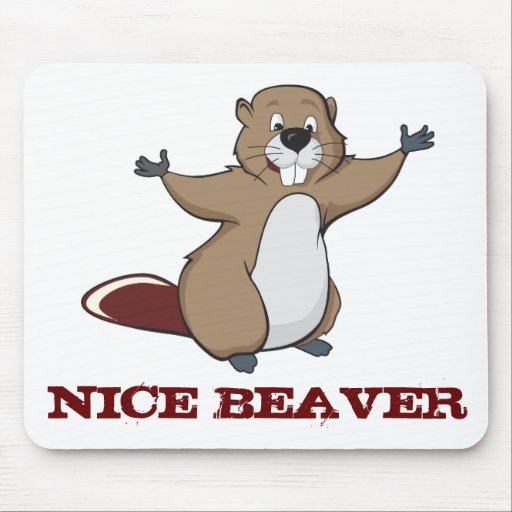 NICE BEAVER MOUSE PAD | Zazzle