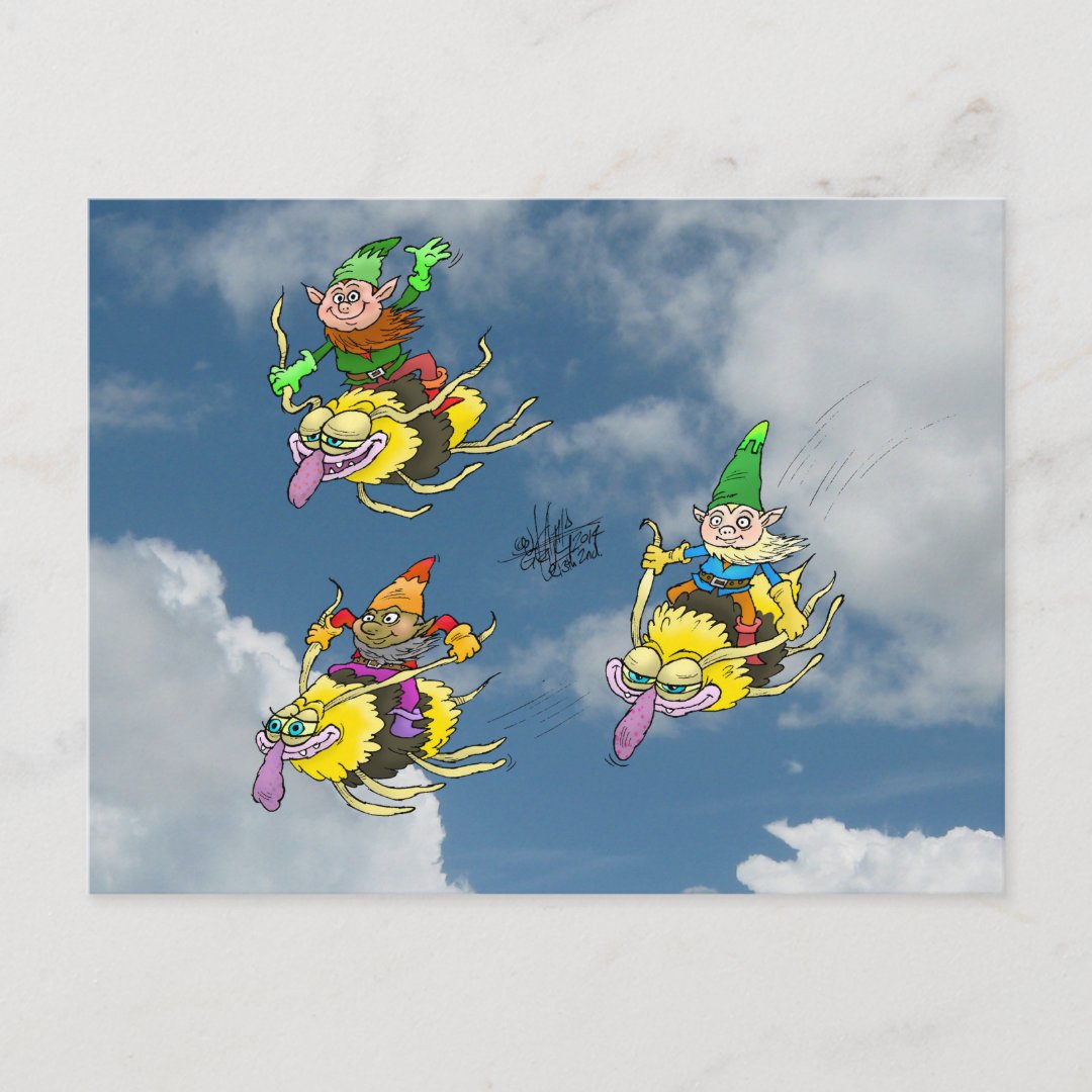 Nice day for flying. postcard | Zazzle
