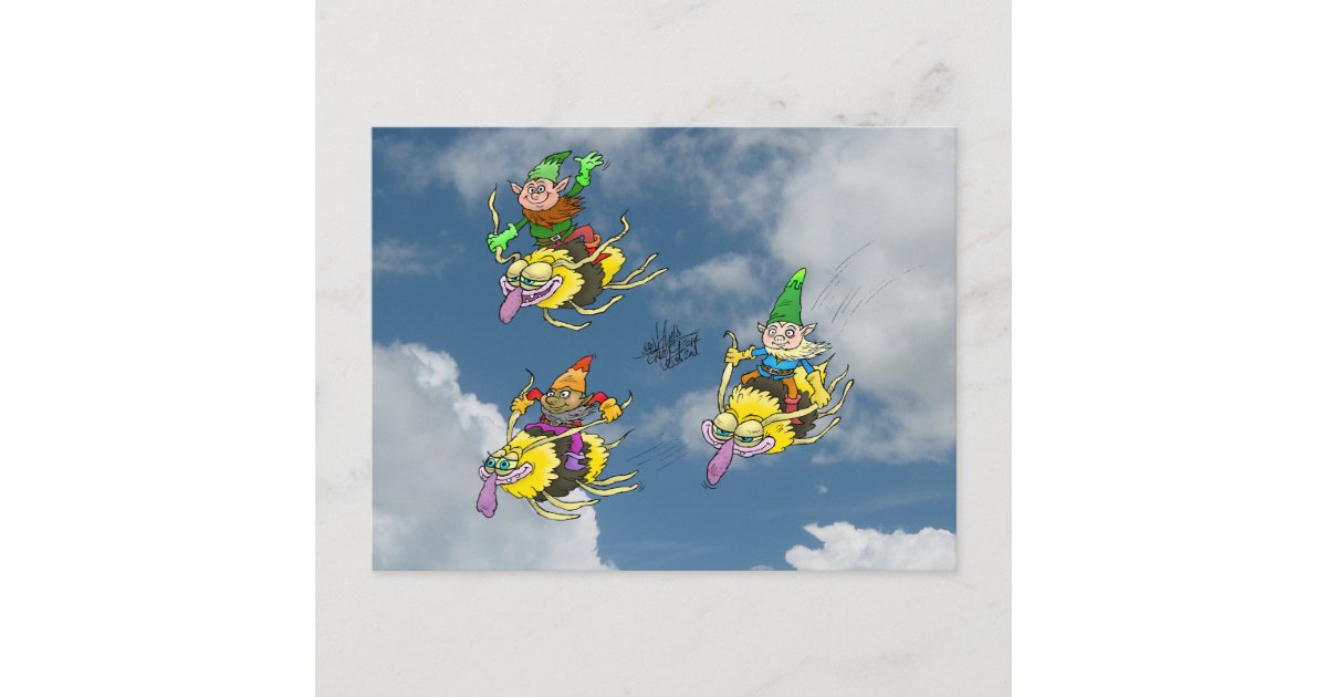 Nice day for flying. postcard | Zazzle
