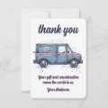 Nice Letter Carrier Mailman Postal Mail Carrier Thank You Card | Zazzle