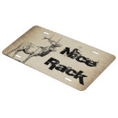 Nice Rack Elk Hunting Novelty Front License Plate | Zazzle