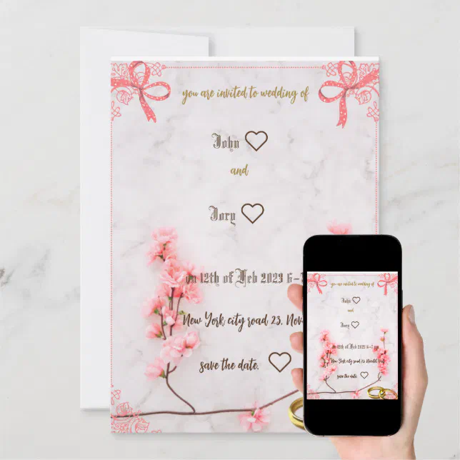 nice wedding invitation | Zazzle