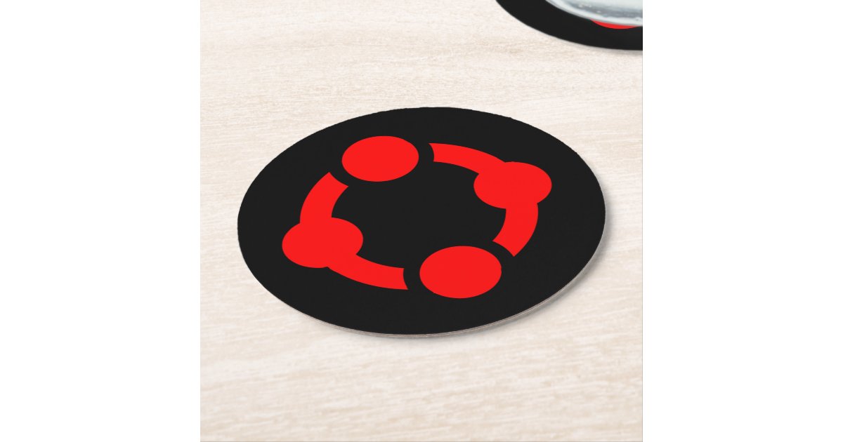Niche Pride Flag (Black) Round Paper Coaster | Zazzle