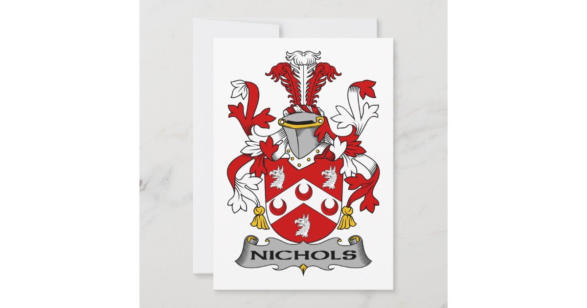 Nichols Family Crest | Zazzle