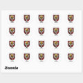 Nicholson Clan Crest Badge Tartan Classic Round Sticker | Zazzle
