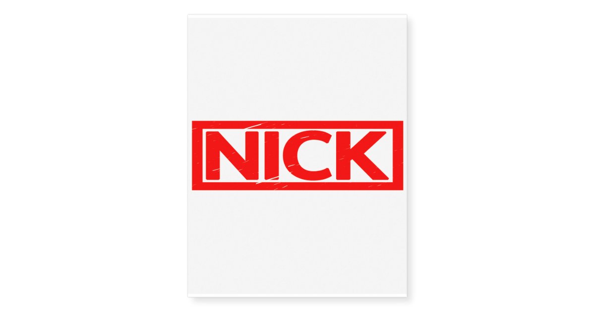Nick Stamp Temporary Tattoos | Zazzle