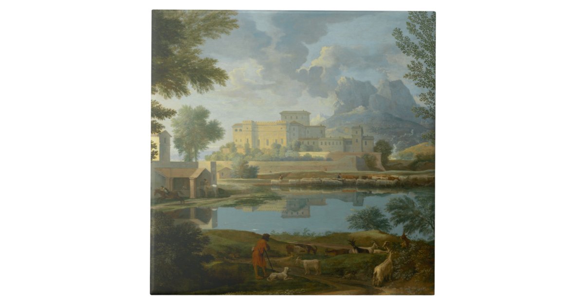 Nicolas Poussin - Landscape with a Calm Tile | Zazzle