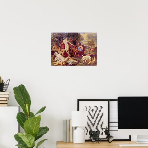 Nicolas Poussin - Midas and Bacchus Poster | Zazzle