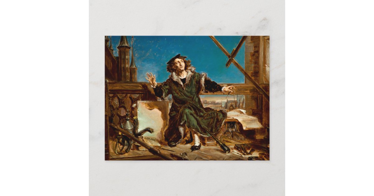 Nicolaus Copernicus by Jan Matejko Postcard | Zazzle