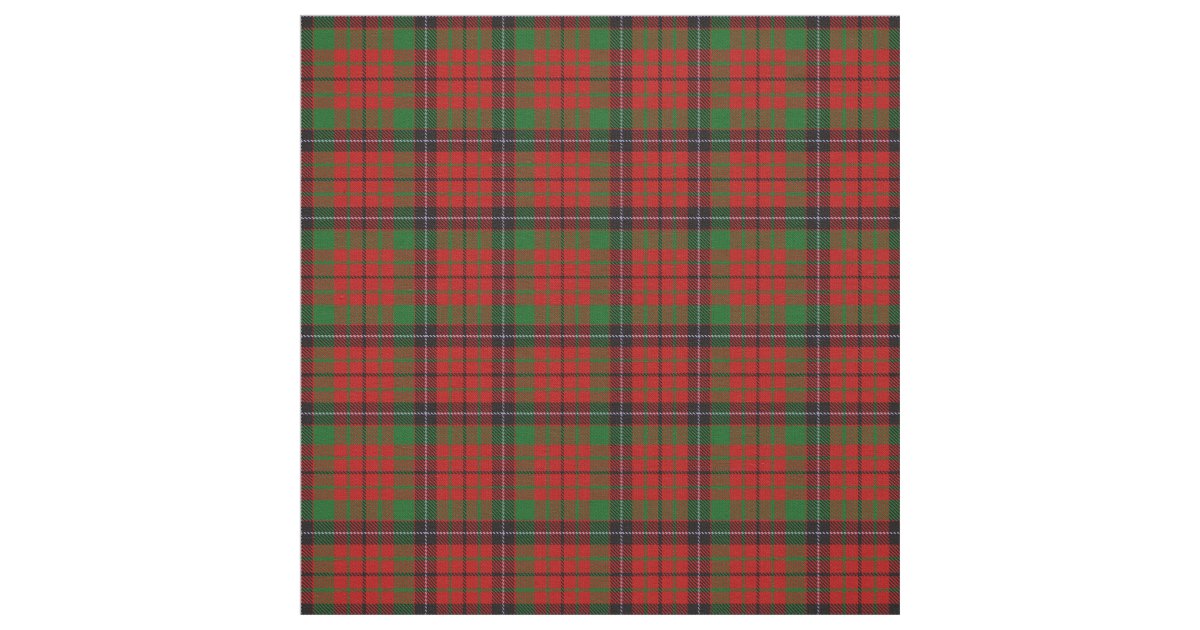 Nicolson Clan Tartan Fabric | Zazzle
