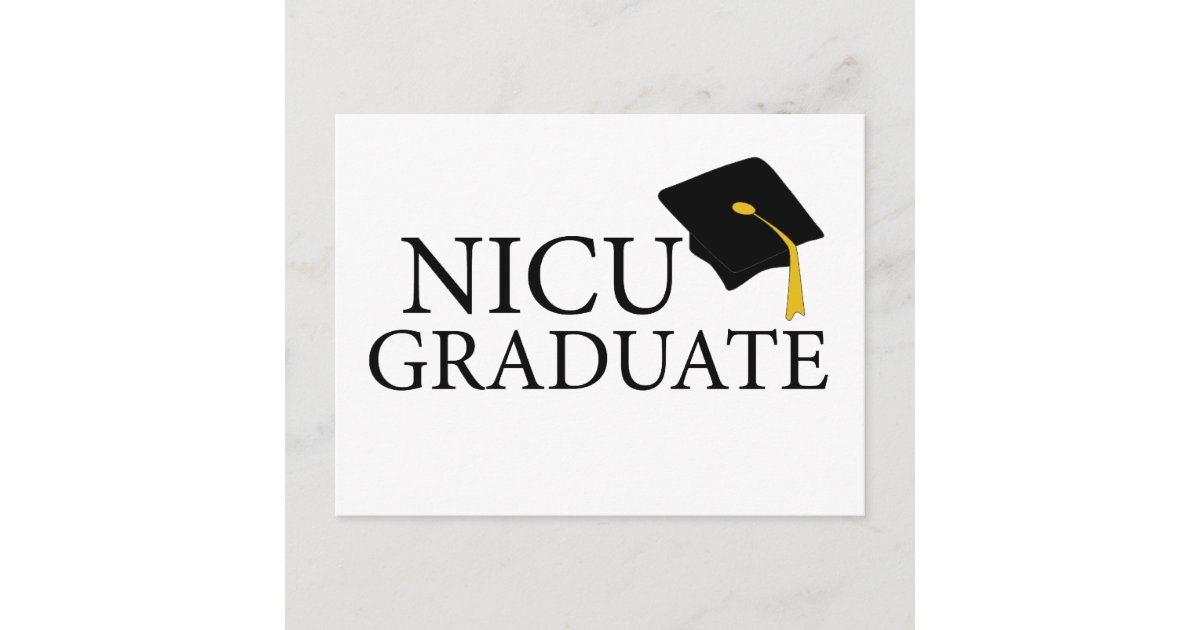 NICU Graduate Announcement Postcard | Zazzle