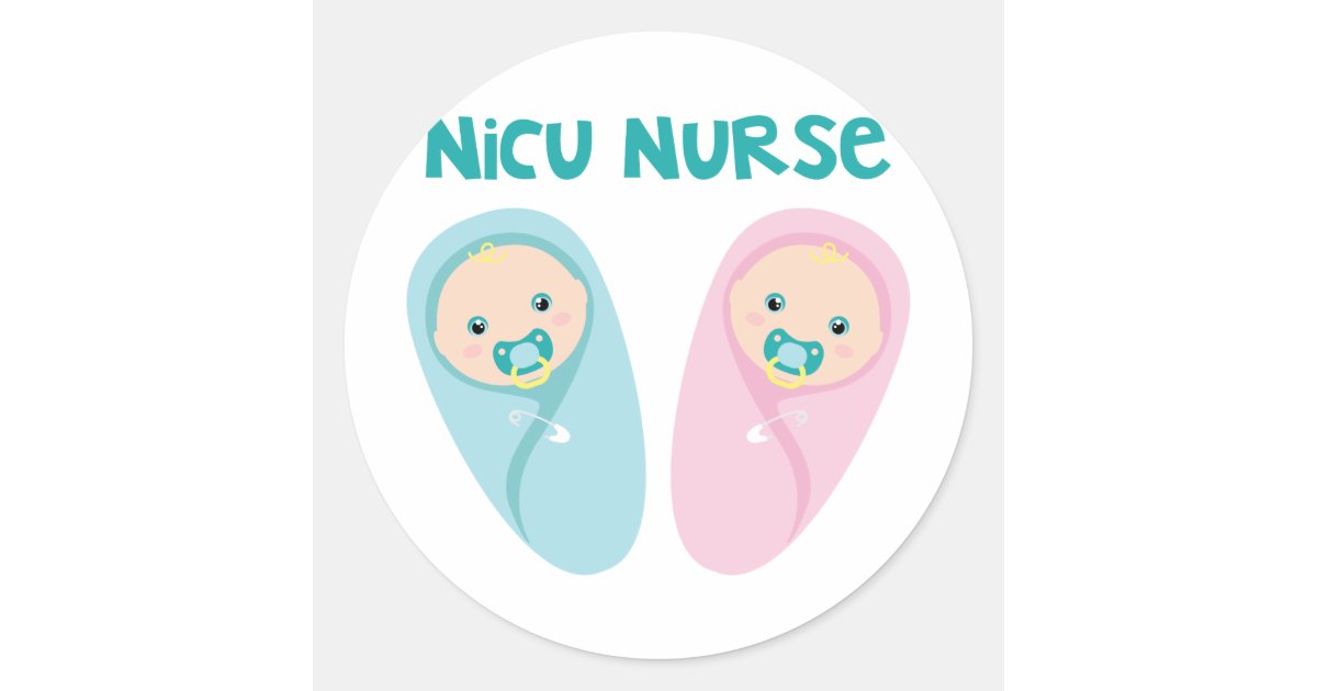 NICU Nurse Classic Round Sticker | Zazzle