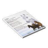 Niece Poem - Horses Notepad | Zazzle