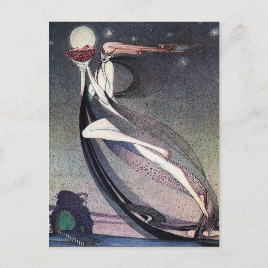 Nielsen's In Powder and Crinoline Postcard | Zazzle