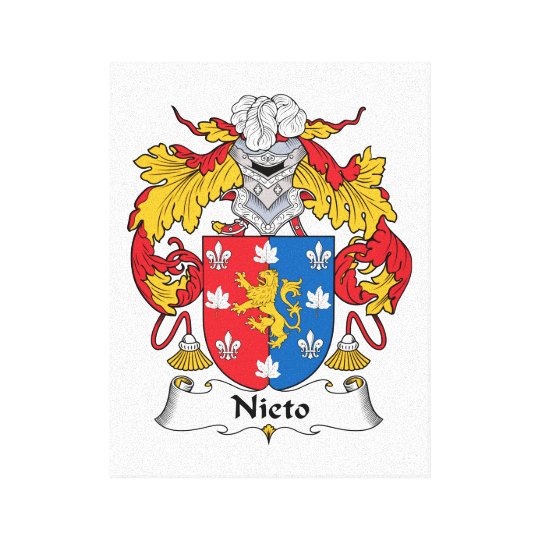 Nieto Family Crest Canvas Print | Zazzle.com
