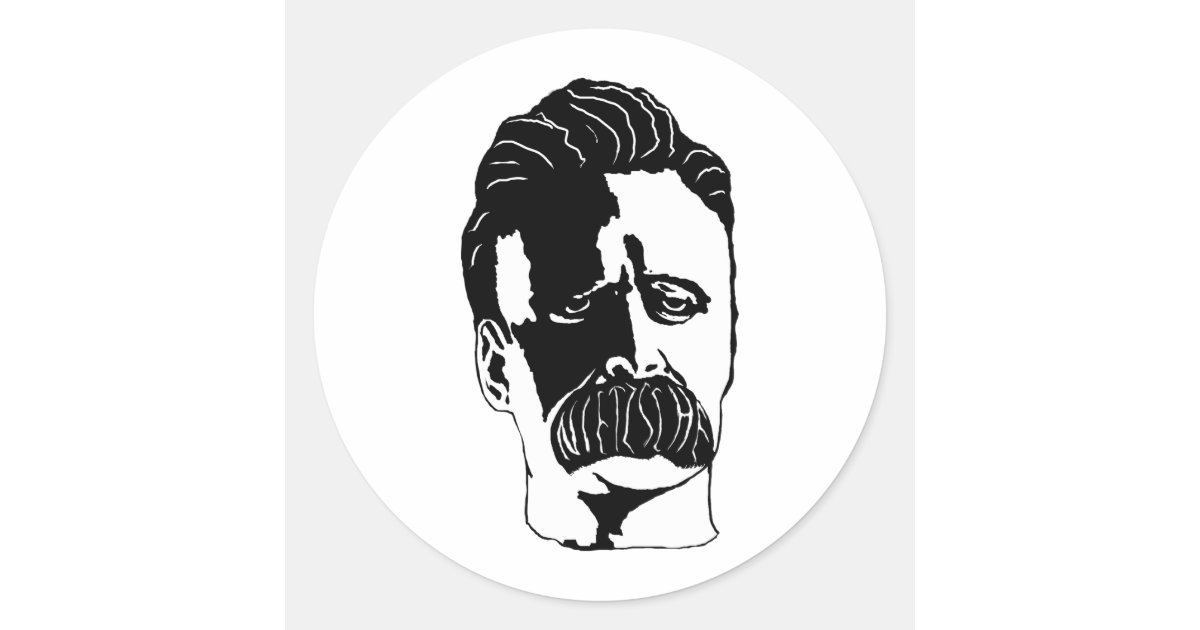 Nietzsche1.2n Classic Round Sticker | Zazzle