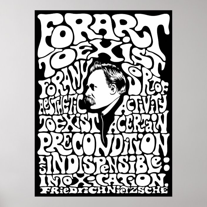 Nietzsche - Art Poster | Zazzle.com