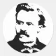 Nietzsche Picture Classic Round Sticker | Zazzle