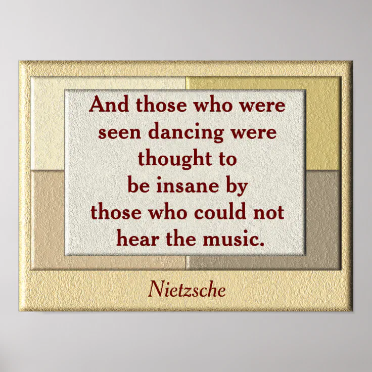 Nietzsche quote - art poster | Zazzle