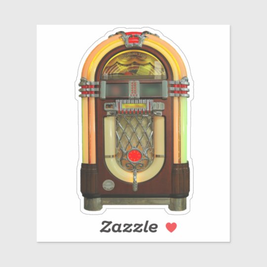Nifty 50s Jukebox Sticker | Zazzle.com