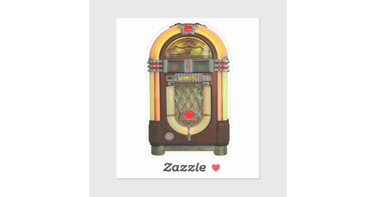 Nifty 50s Jukebox Sticker | Zazzle