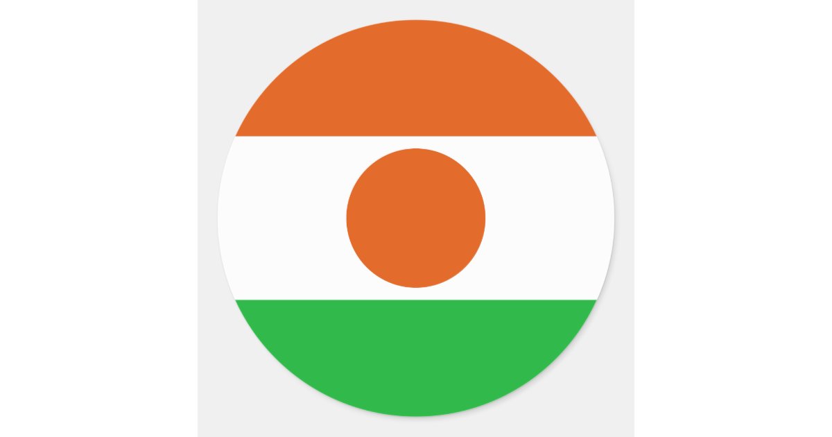 Niger Flag Classic Round Sticker | Zazzle