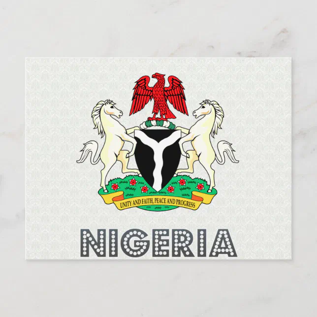 Nigeria Coat of Arms Postcard | Zazzle