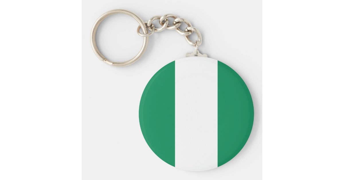 Nigeria (Nigerian) Flag Keychain | Zazzle