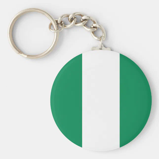 Nigeria (Nigerian) Flag Keychain | Zazzle