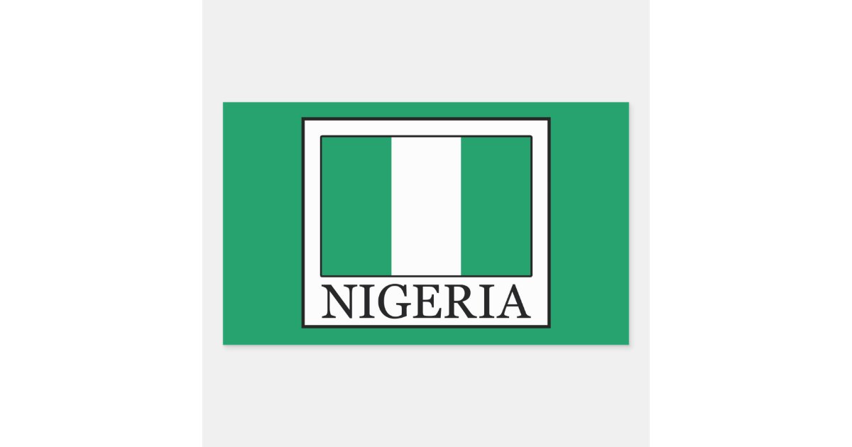 Nigeria Rectangular Sticker | Zazzle