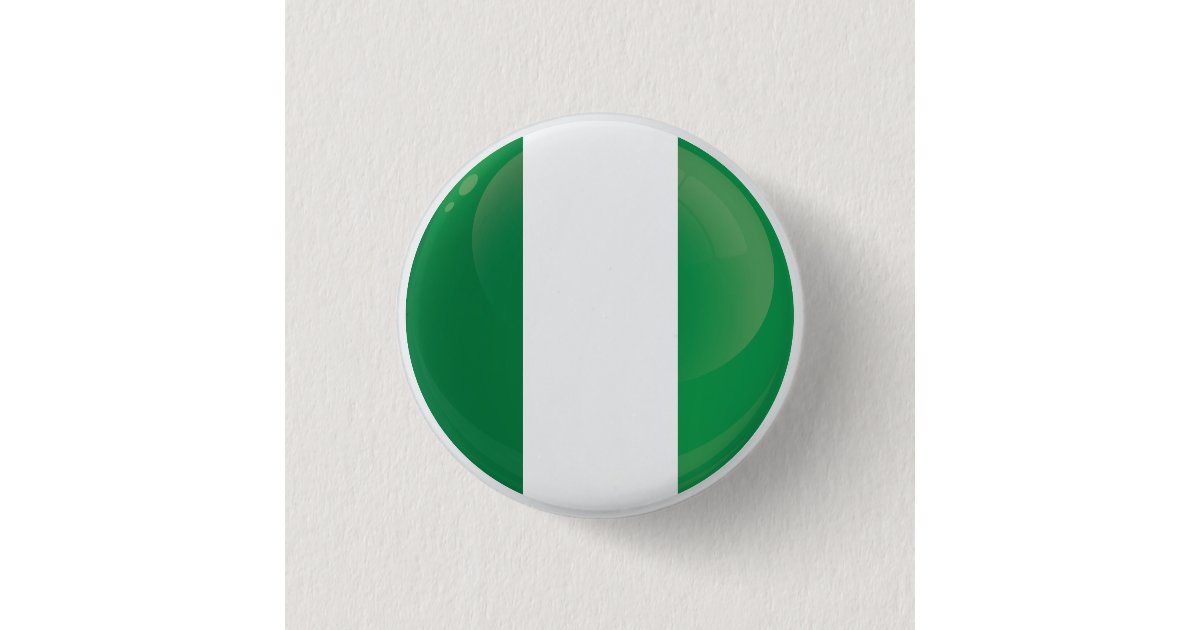 Nigeria Round Icon Flag Button | Zazzle