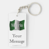 Nigeria Waving Flag Keychain | Zazzle