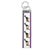 Nigerian Dwarf Dairy Goat Herd Wrist Keychain | Zazzle
