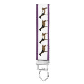 Nigerian Dwarf Dairy Goat Herd Wrist Keychain | Zazzle