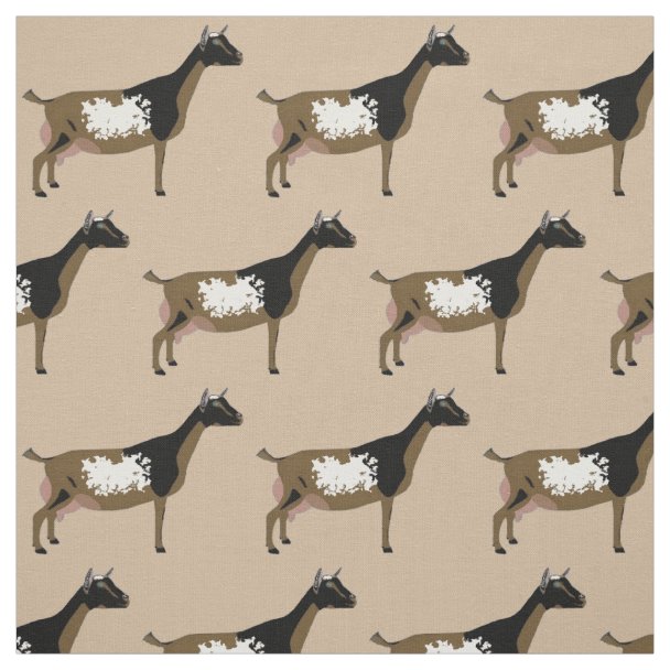 Nigerian Dwarf Dairy Goats on Grey Fabric | Zazzle.com