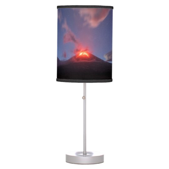 Night erupting volcano table lamp | Zazzle.com