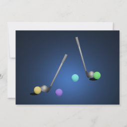 Night Glow Golf Party Invitation | Zazzle