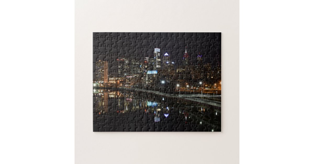 Night in Philly Jigsaw Puzzle | Zazzle