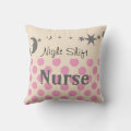 Night Shift Nurse Pillow | Zazzle
