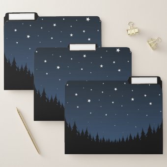 Night sky file folder | Zazzle
