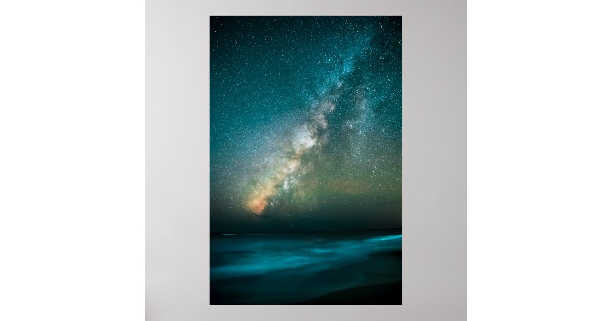 Night Sky Modern Photography Poster | Zazzle