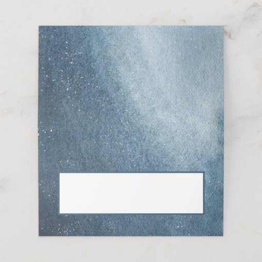 Night Sky Stars Navy Blue White Place Card | Zazzle