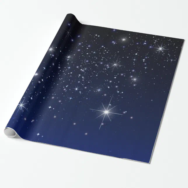 NIGHT SKY WRAPPING PAPER | Zazzle