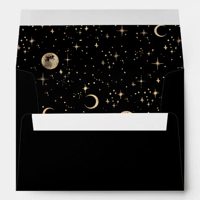 Night Stars Constellation Starry Night Mystical Envelope | Zazzle