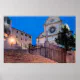 Night view of stairs and church in Split, Croatia Poster | Zazzle
