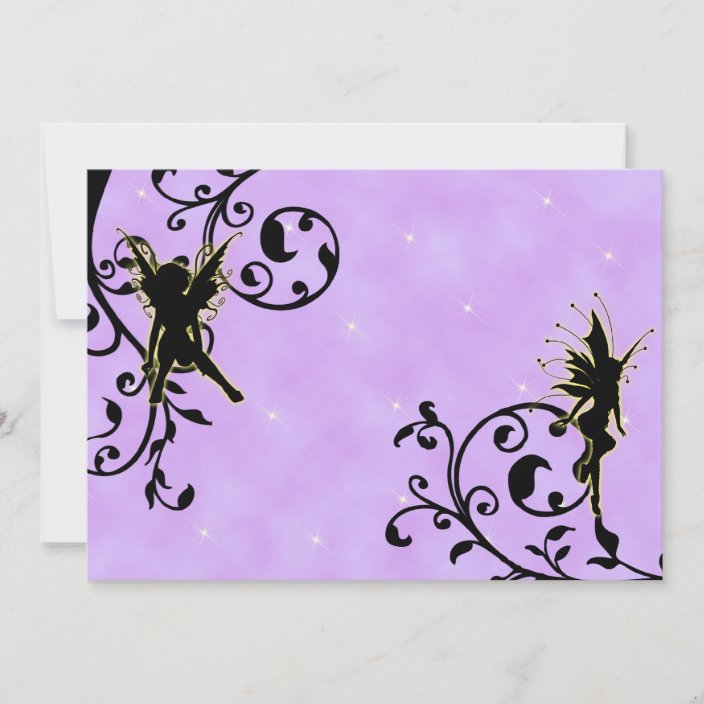 Nightlight Fairy Fantasy Birthday Invitation | Zazzle.com
