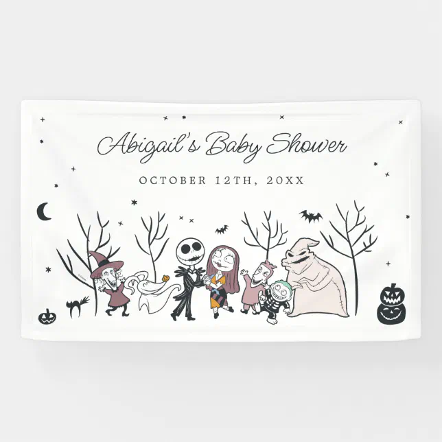 Nightmare Before Christmas Boo Crew Baby Shower Banner | Zazzle