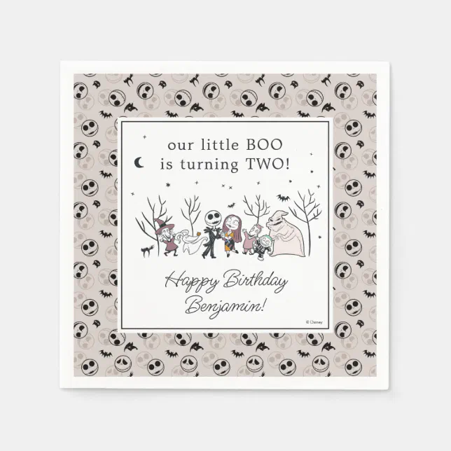 Nightmare Before Christmas Boo Crew Birthday Napkins | Zazzle