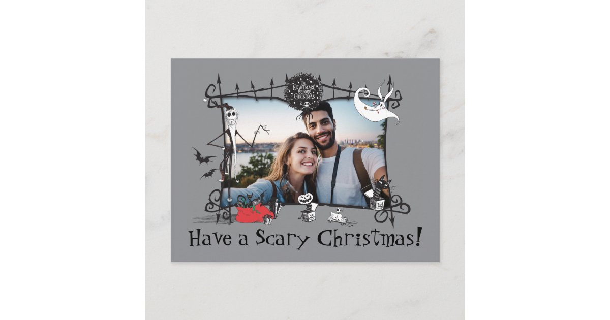Nightmare Before Christmas Holiday Postcard | Zazzle