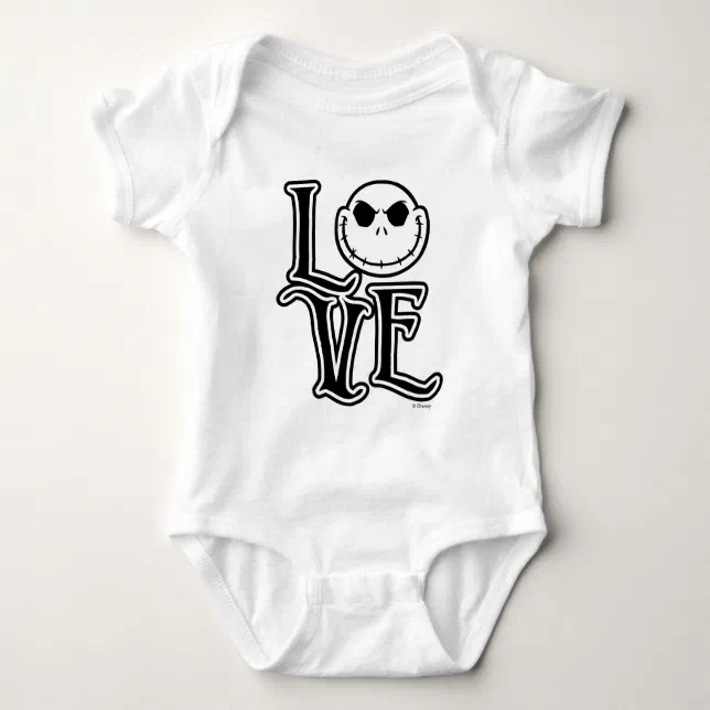Nightmare Before Christmas - LOVE Baby Bodysuit | Zazzle